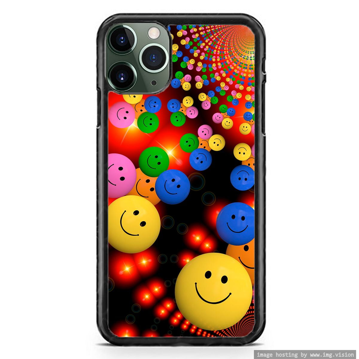 Happy Smiley Face Emoticons Slim Shockproof Hard Rubber Custom Case ...