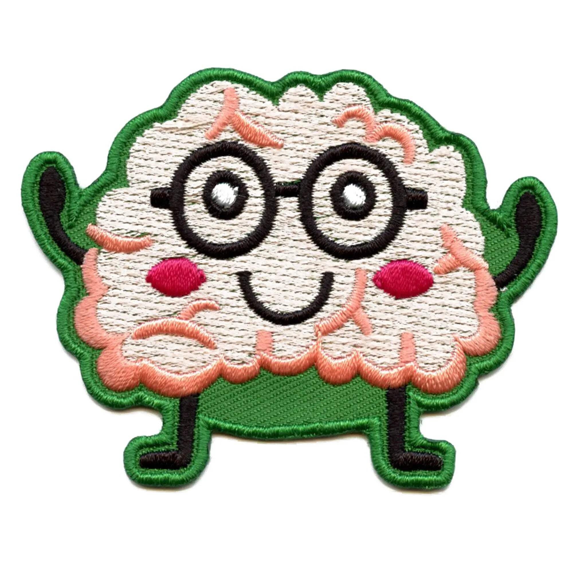 Happy Smiling Brain Patch Science Anatomy Health Embroidered Iron On ...