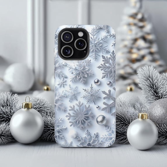 Happy Snowflake Winter MagSafe Holiday Christmas Ice Pattern A724 ...