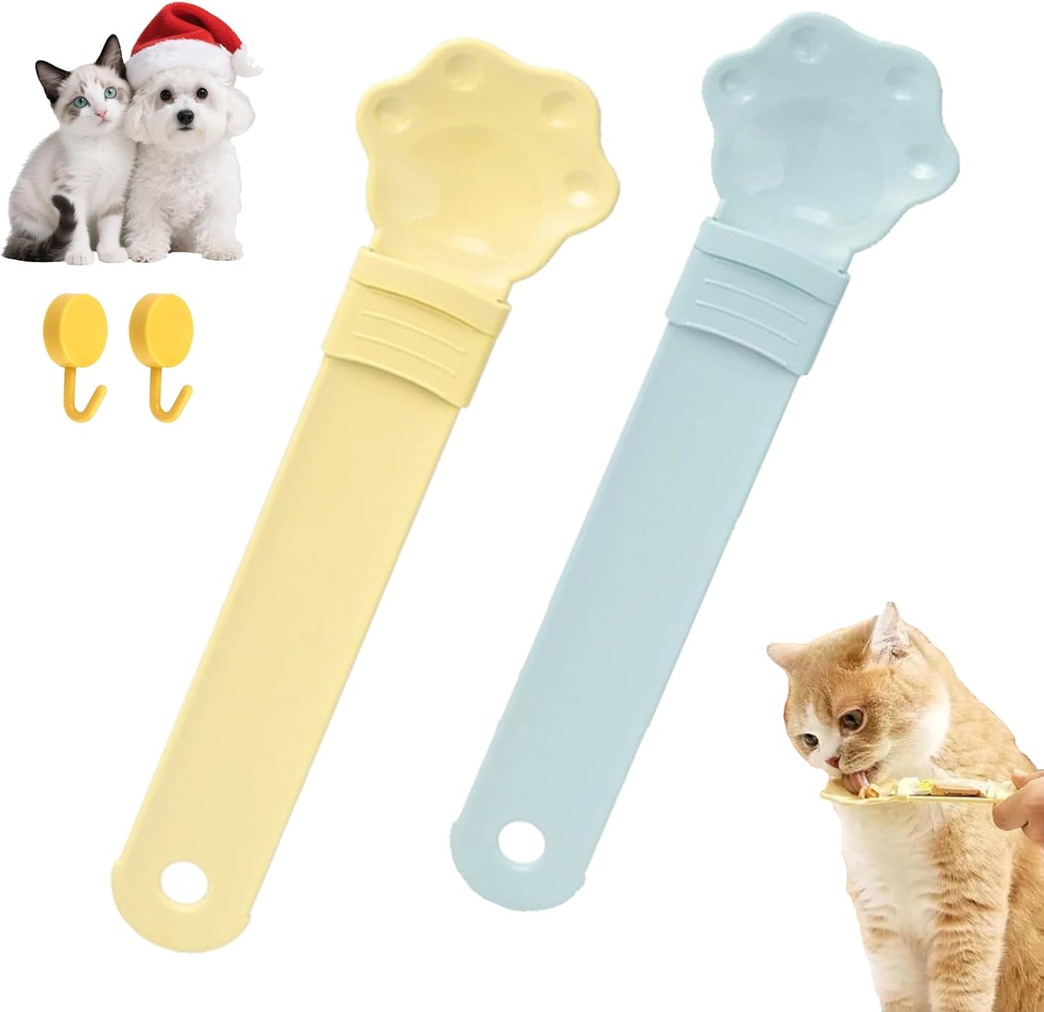 Happy Spoon for Cats, Happy Spoon Cat Treat Feeder, 2-in-1 Treat ...