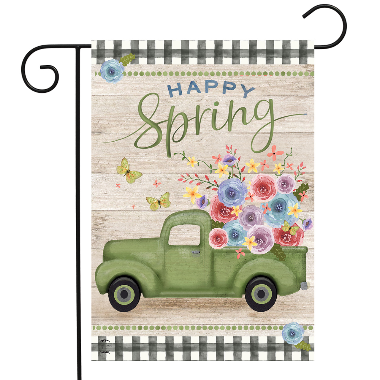 Toland Home Garden Bee Happy Positive Spring Flag Double Sided 28x40 ...
