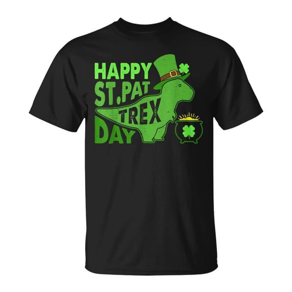 Happy St Pat T Rex Day T Dinosaur St Patricks Day TShirt - Walmart.com