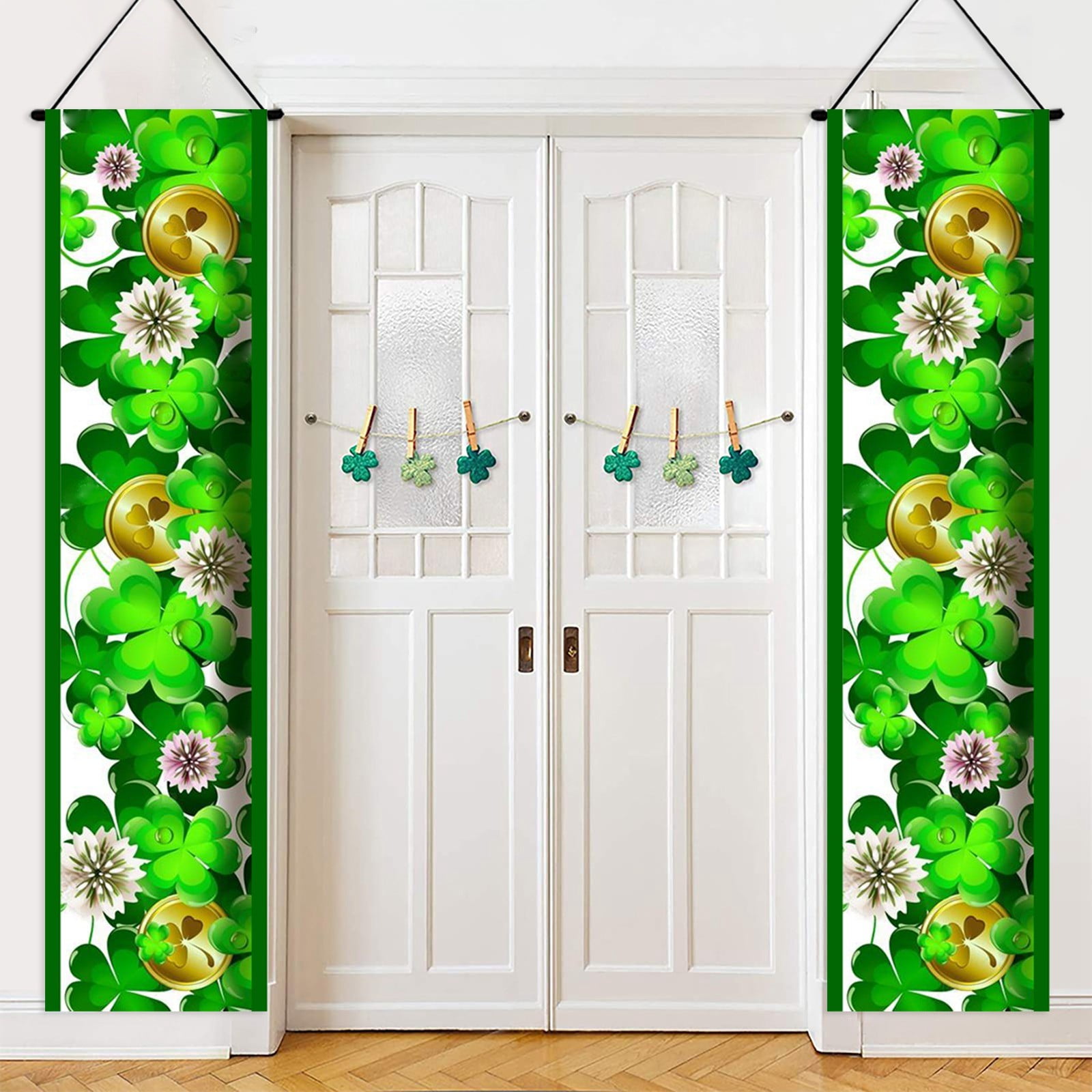 Happy St. Patrick'S Day Door Banner Green Gold St. Patrick'S Day Porch ...
