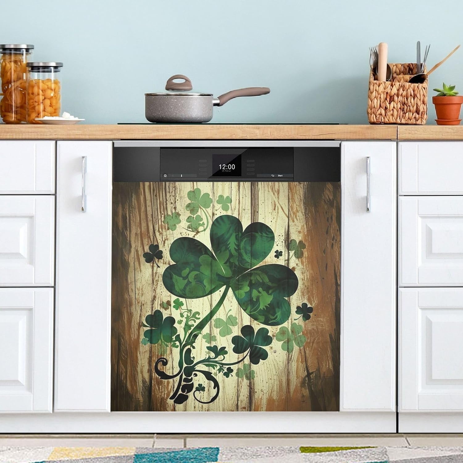 Happy St. Patrick's Day Dishwasher Magnet Cover Magnetic Dish Washer ...