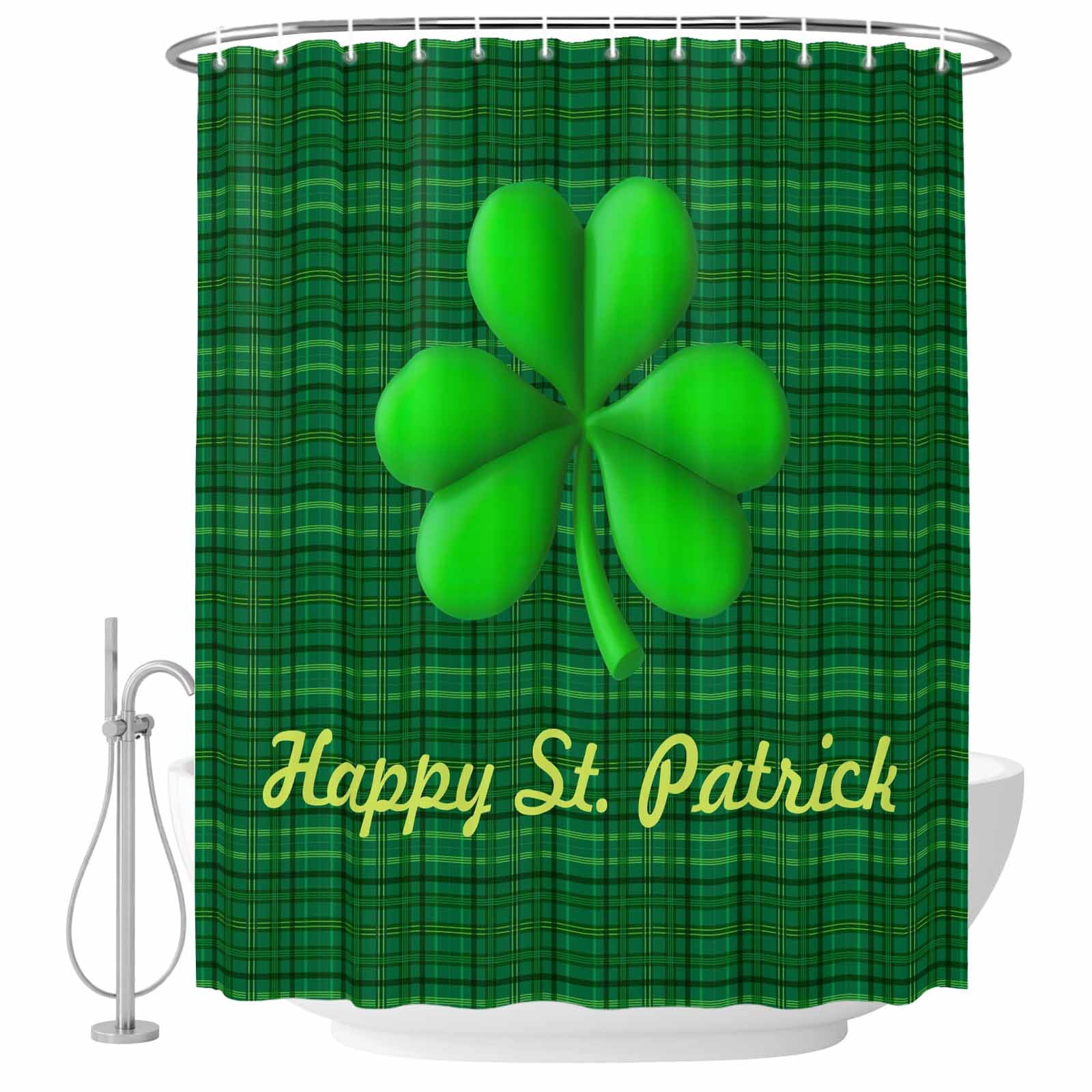 Happy St. Patrick's Day Shower Curtain, Waterproof Shower Curtains for ...