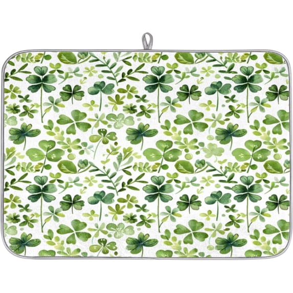 Happy St. Patricks Day Dish Drying Mat Absorbent Microfiber Kitchen ...