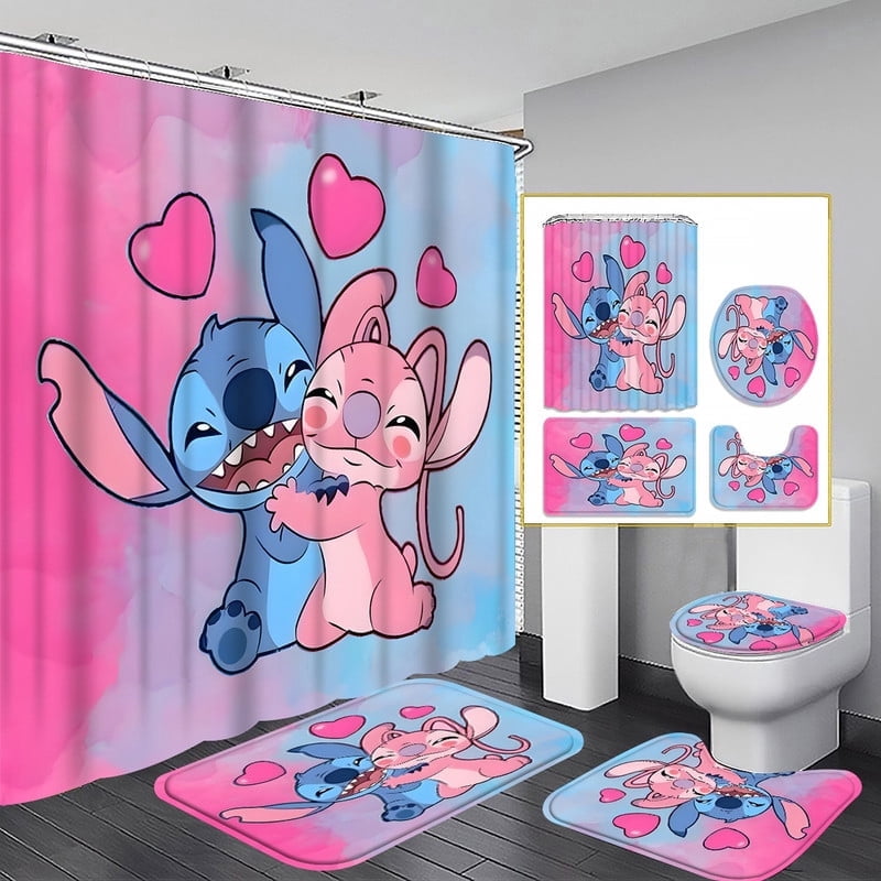 Happy Stewie Couple-Themed Home Shower Curtain Set Includes 72x72-inch ...