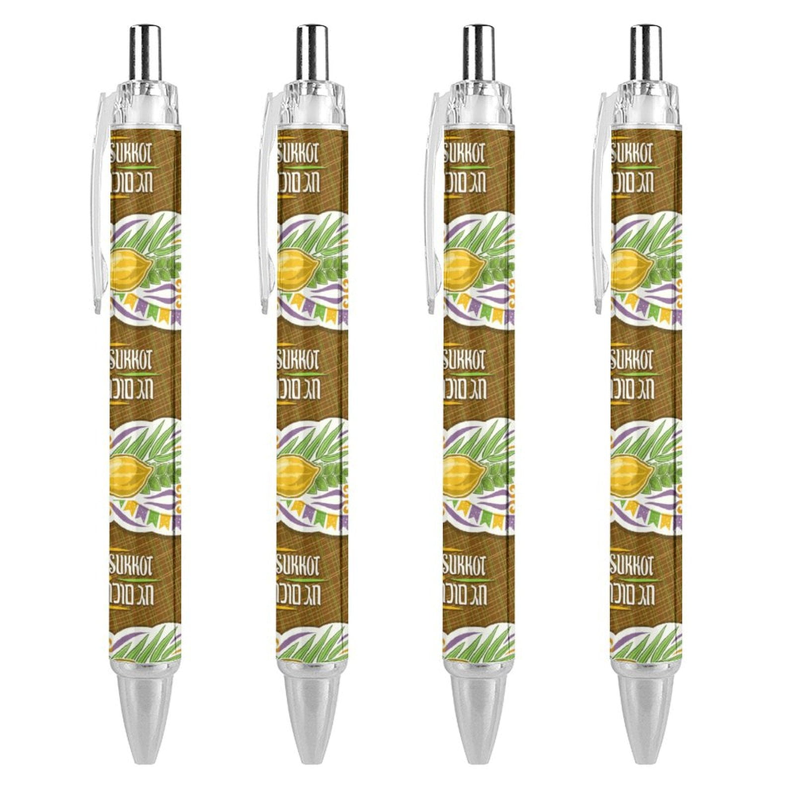 Happy Sukkot Je-wi-sh Holiday Ballpoint Pen Retractable Pens Black ...