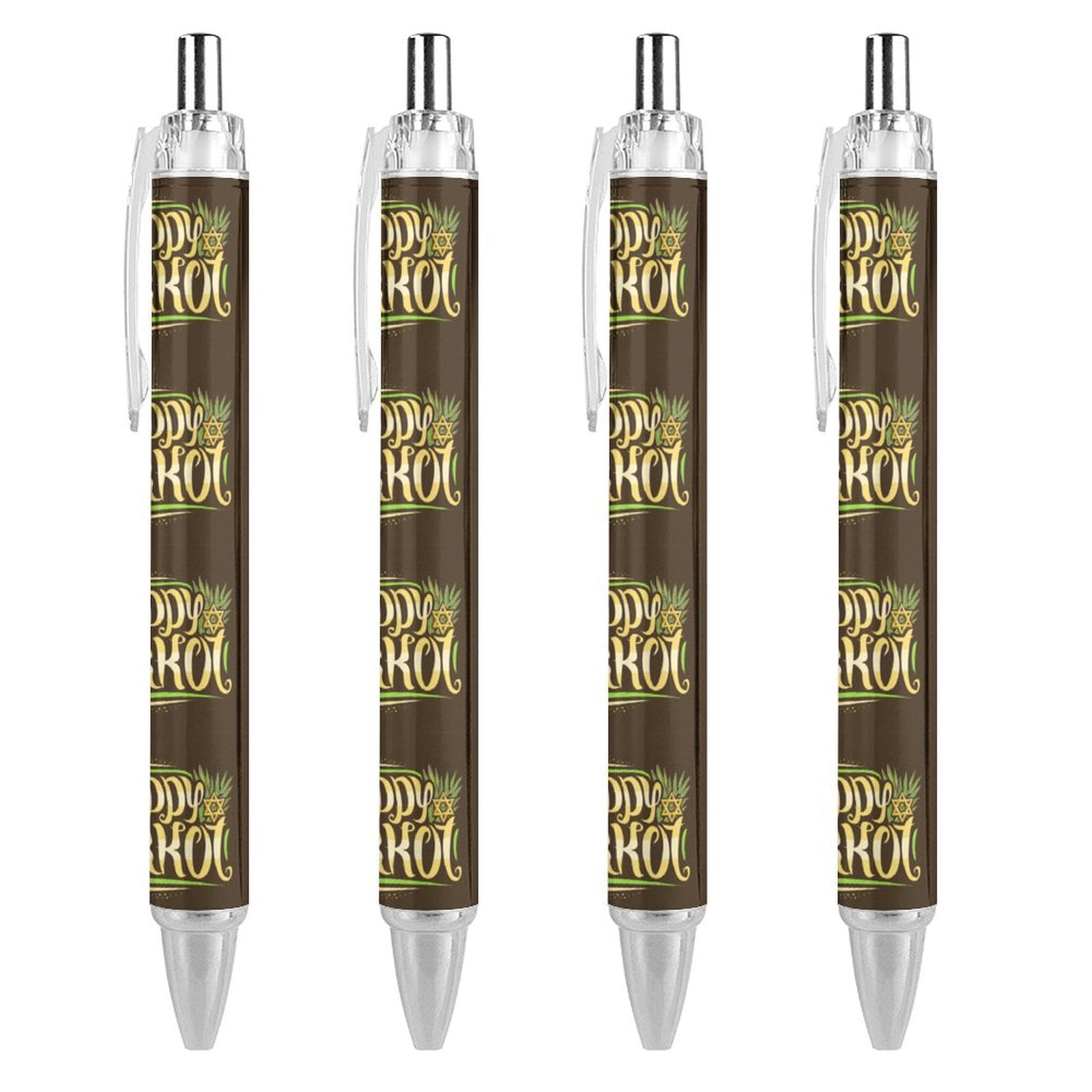 Happy Sukkot Je-wi-sh Holiday Ballpoint Pen Retractable Pens Black ...