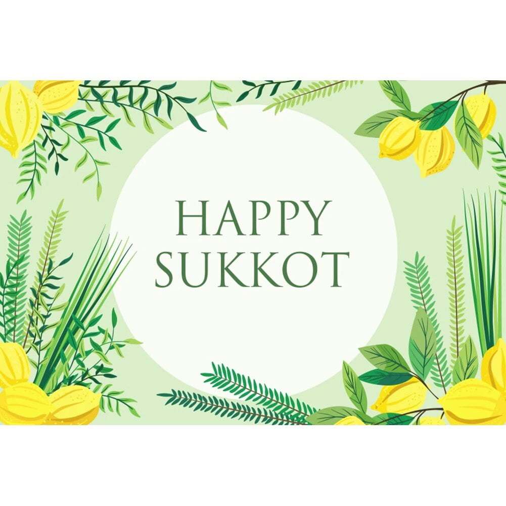 Happy Sukkot Jewish Holiday Backdrops Communion Tabernacles Home Party ...
