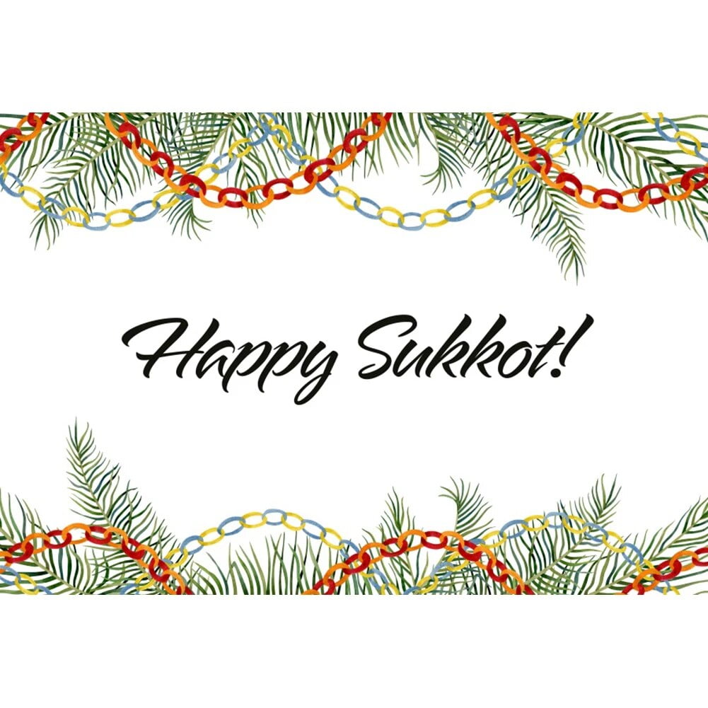 Happy Sukkot Jewish Holiday Backdrops Communion Tabernacles Home Party ...