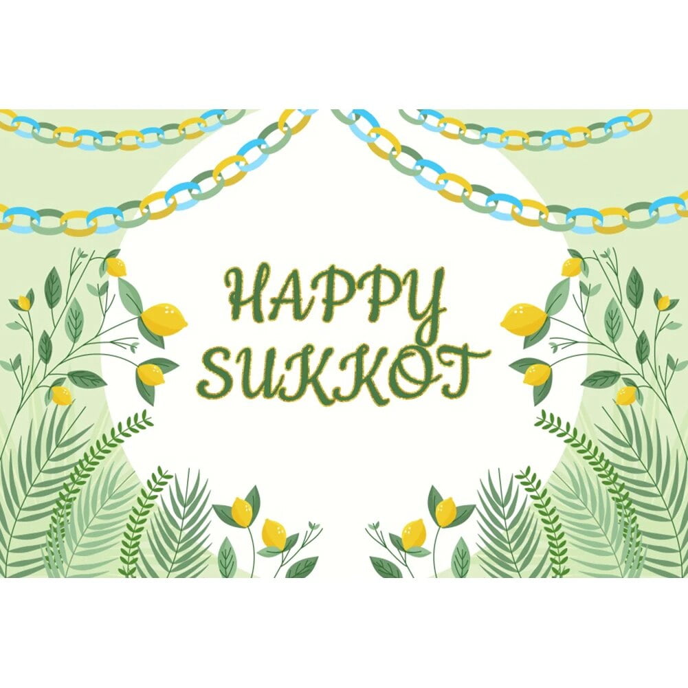 Happy Sukkot Jewish Holiday Backdrops Communion Tabernacles Home Party ...