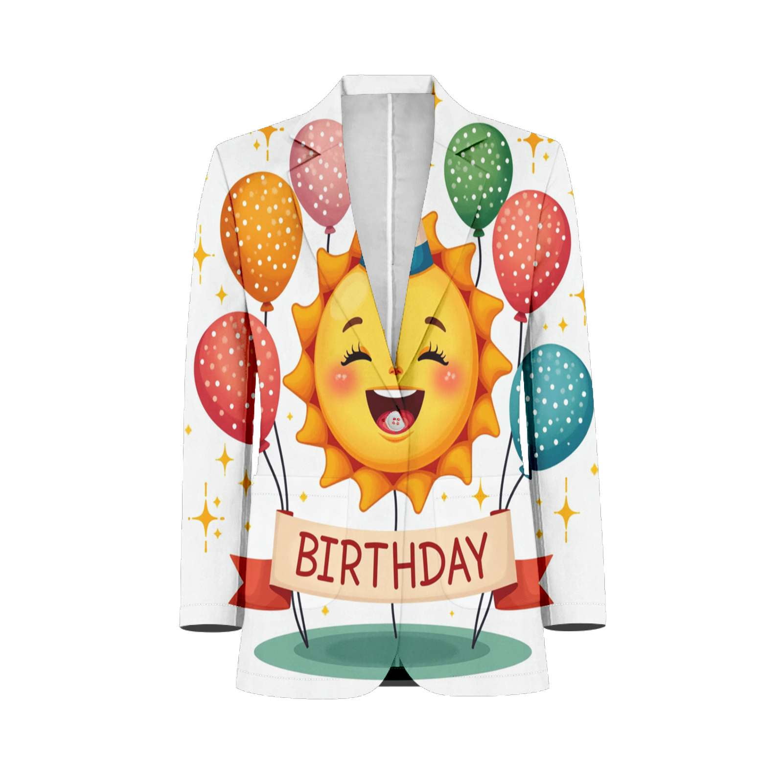 Happy Sun Celebrating Birthday Party Mens Suits Shawl Collar Slim Fit ...