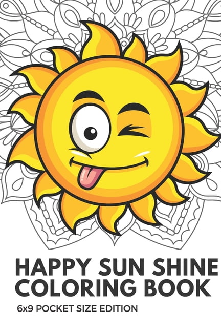 Happy Sun Coloring Page