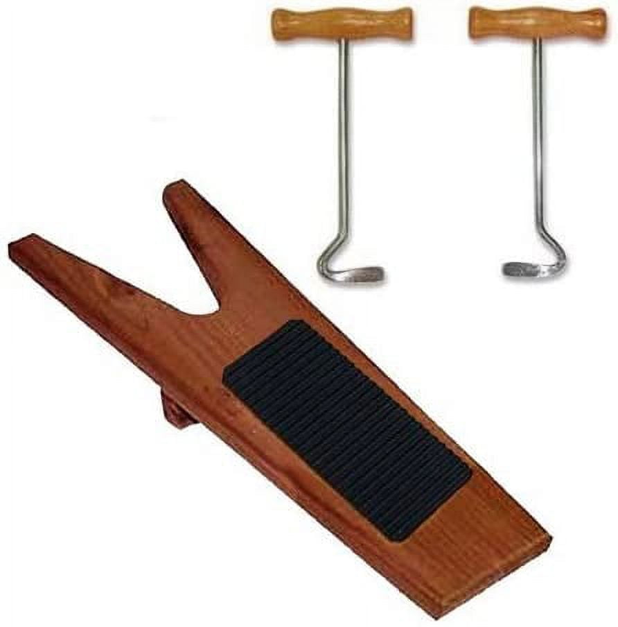 Happy Tack Deluxe Red Wood - Sturdy Wooden Boot Jack with Boot Pulls ...
