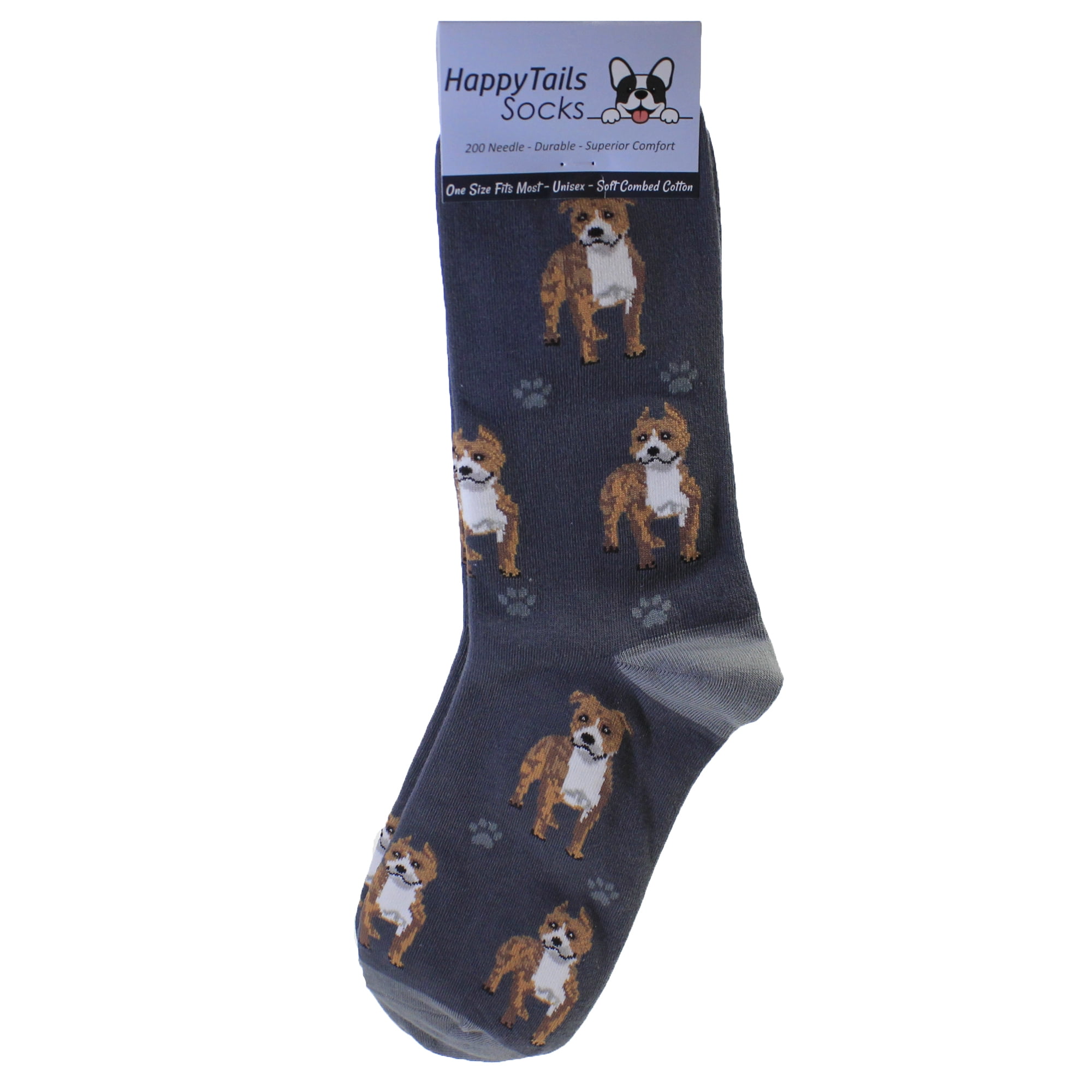 Happy Tails Pit Bull Dog Lover Socks - One Size Fits Most - Walmart.com