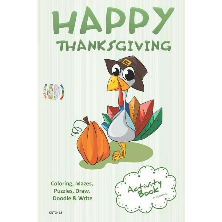 happy thanksgiving cartoon coloring pages