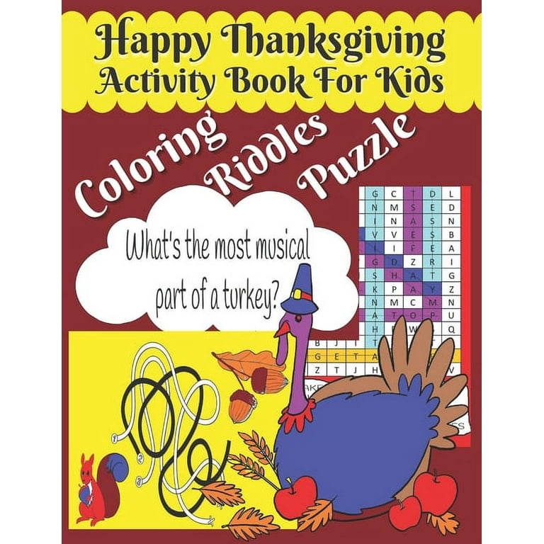 thanksgiving riddle coloring pages