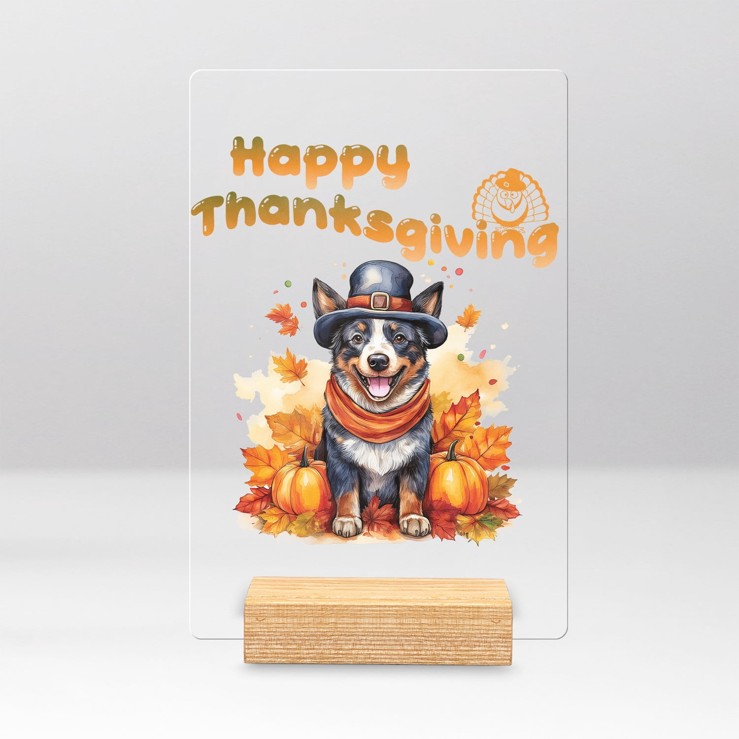 Happy Thanksgiving Australian Cattle Dog Welcome Thankful Fall Autumn ...