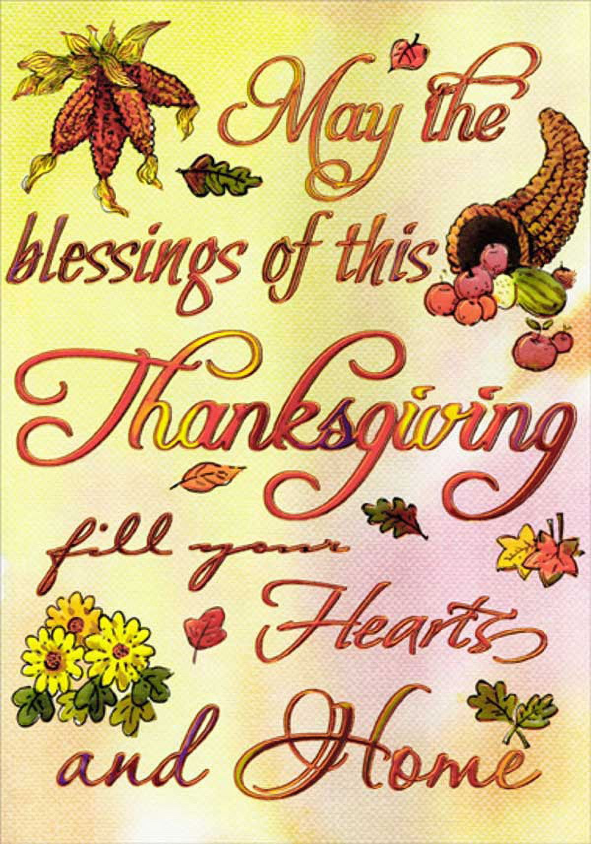 Happy Thanksgiving Brother and Wife Greeting Crd w/Envelope - Walmart.com