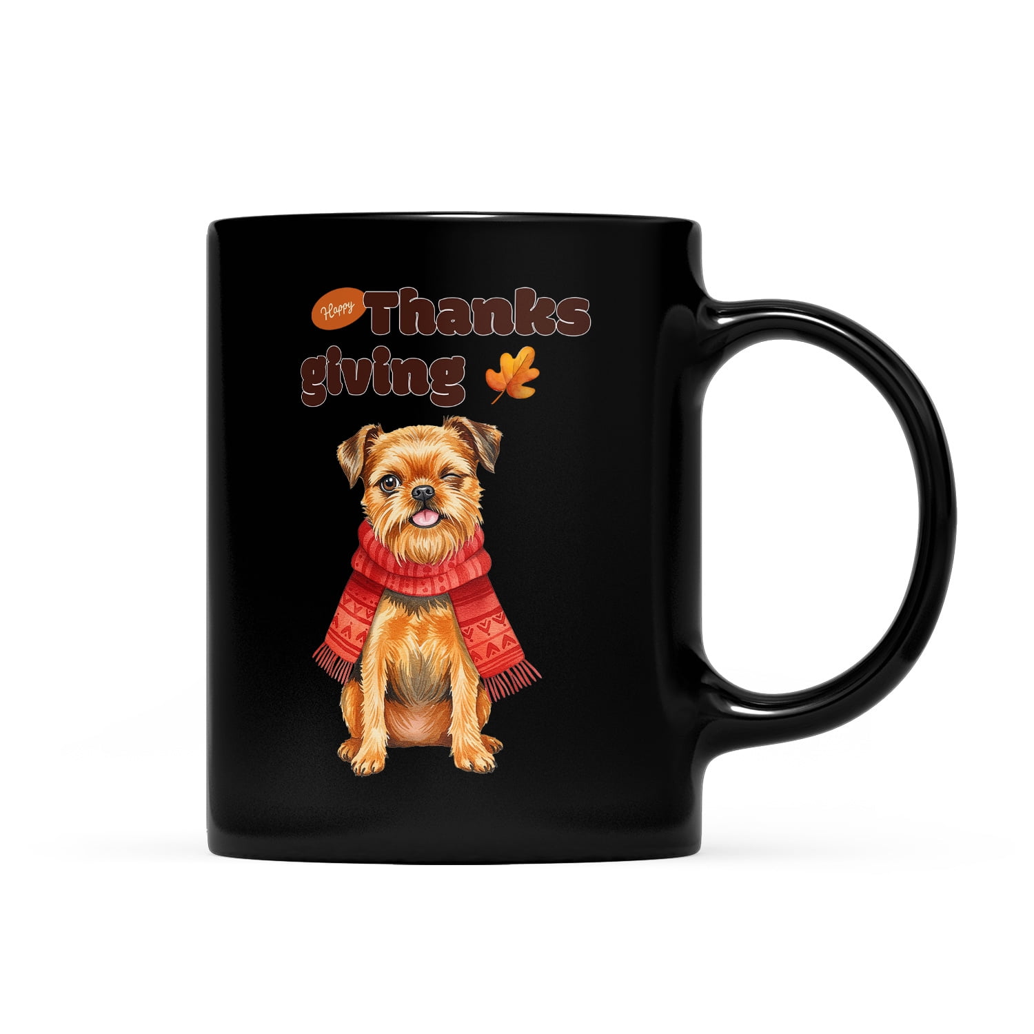 Happy Thanksgiving Brussels Griffon with Turkey Pumpkins Autumn Vibes ...