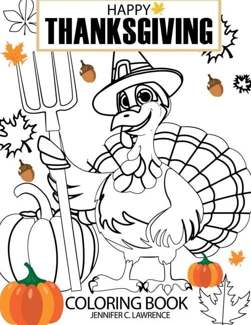 Happy Thanksgiving Coloring Book: Colour this Special Holiday Fun ...