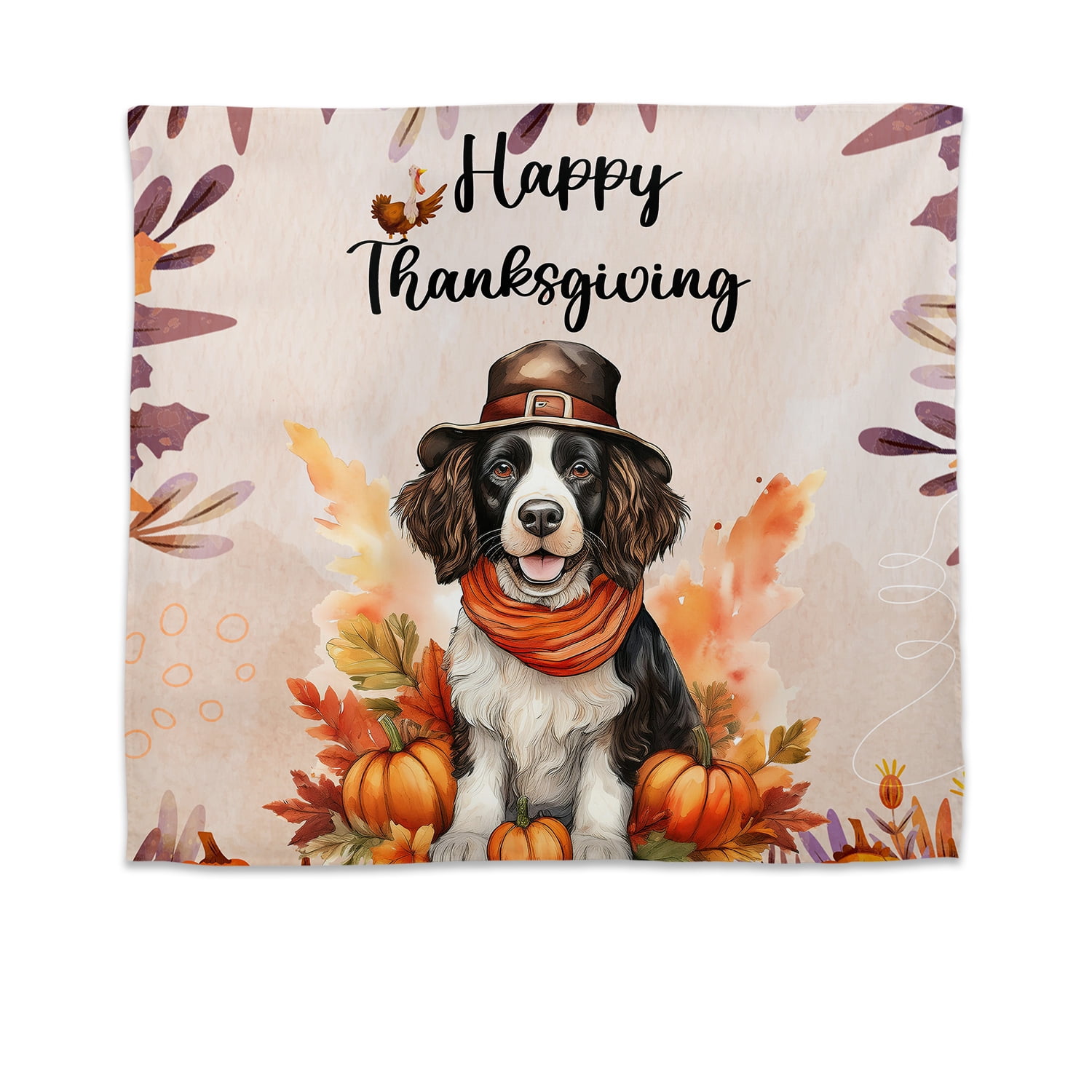 Happy Thanksgiving English Springer Spaniel Welcome Thankful Fall ...