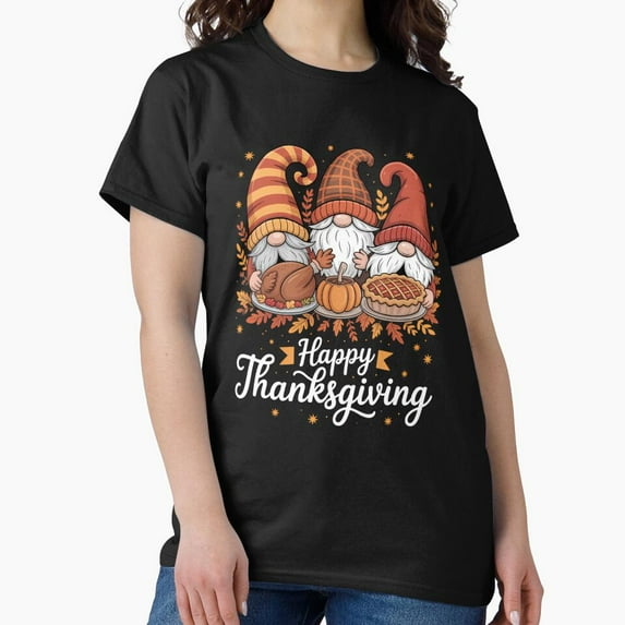 Happy Thanksgiving Gnomes, Turkey Day Family Dinner Holiday Themed ...