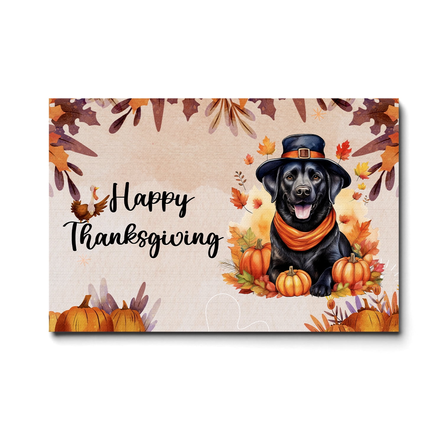 Happy Thanksgiving Labrador Retriever Welcome Thankful Fall Autumn ...