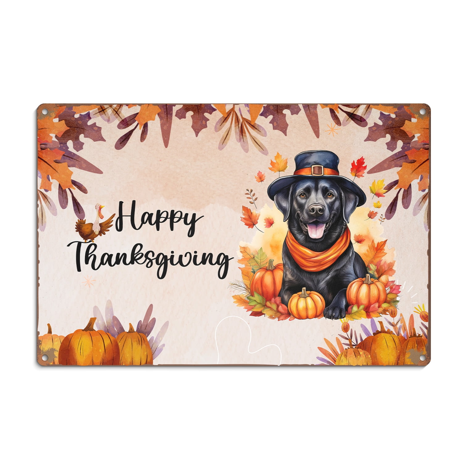 Happy Thanksgiving Labrador Retriever Welcome Thankful Fall Autumn ...