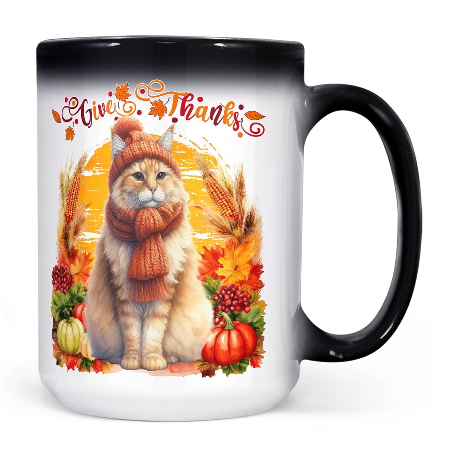 Happy Thanksgiving Manx Give Thanks Fall Beanie Scarf Welcome Heat ...