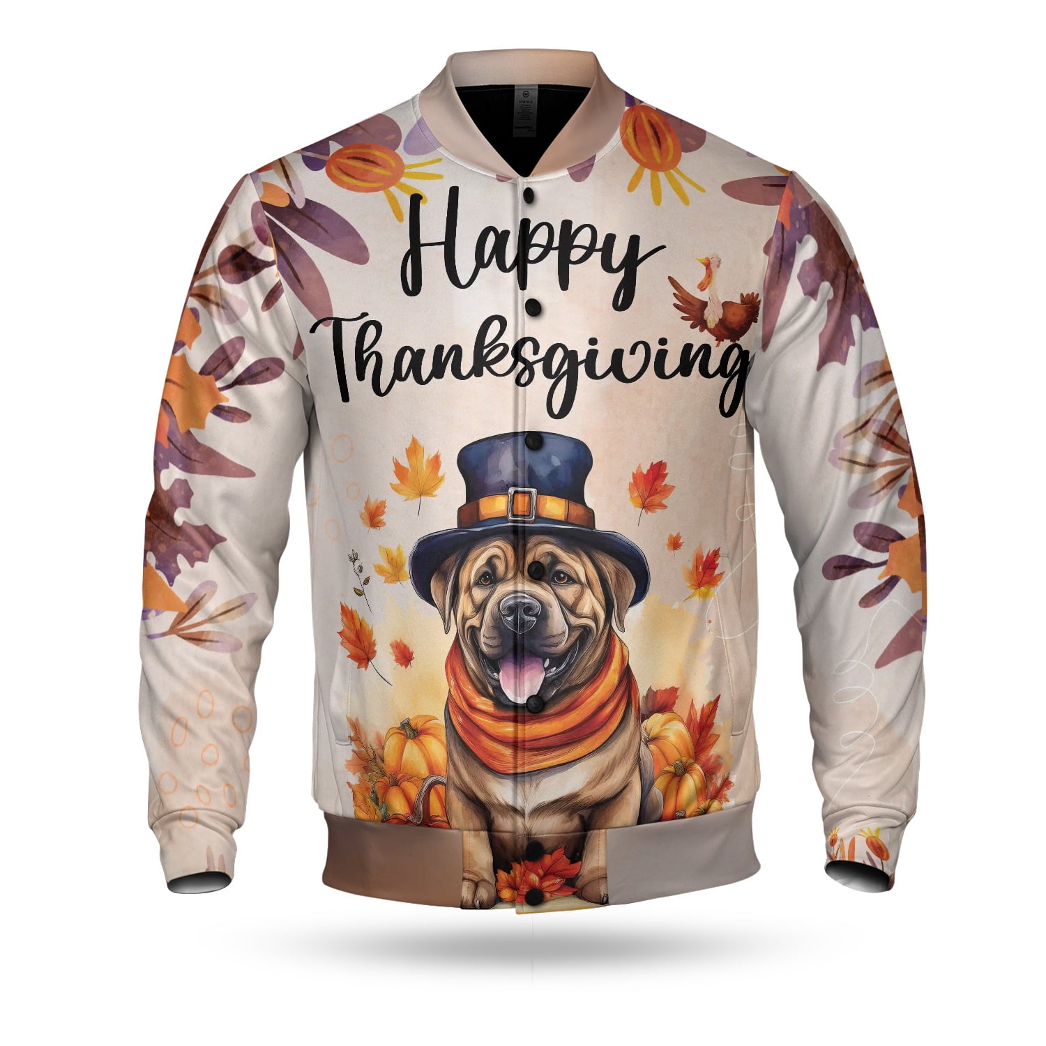 Happy Thanksgiving Mastiff Welcome Thankful Fall Autumn Pumpkin All ...