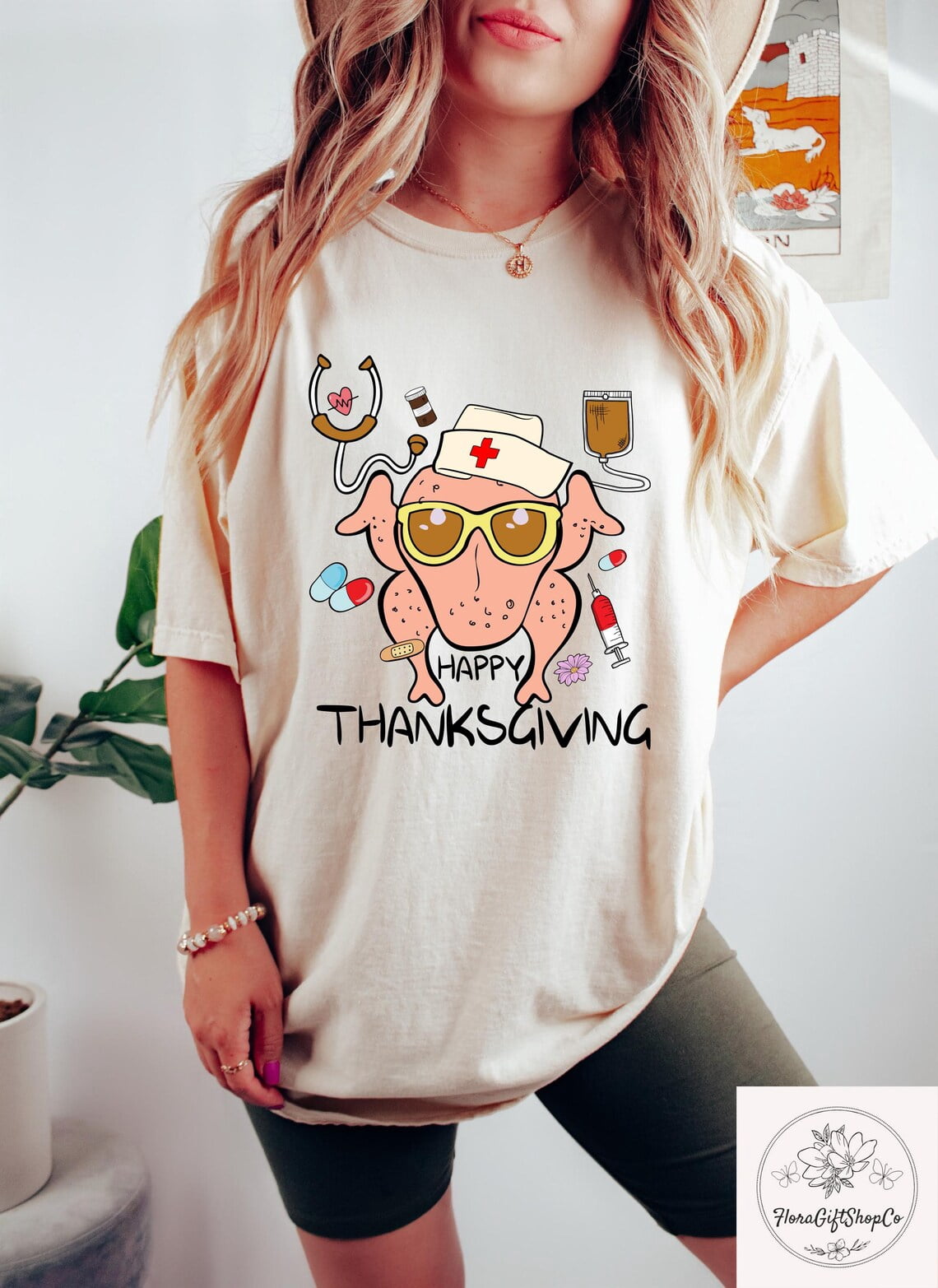 Happy Thanksgiving Nurse Shirt, Thankful Nurse Tshirt, Nurse Turkey T ...
