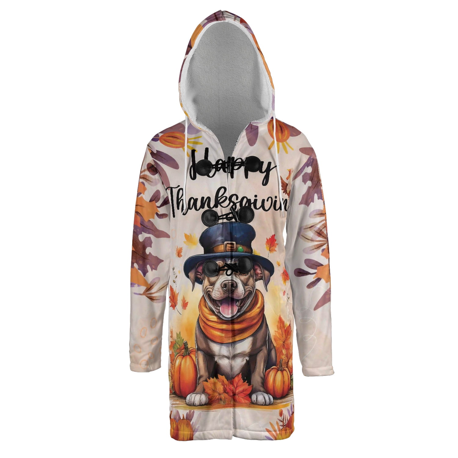 Happy Thanksgiving Pitbull Welcome Thankful Fall Autumn Pumpkin All ...