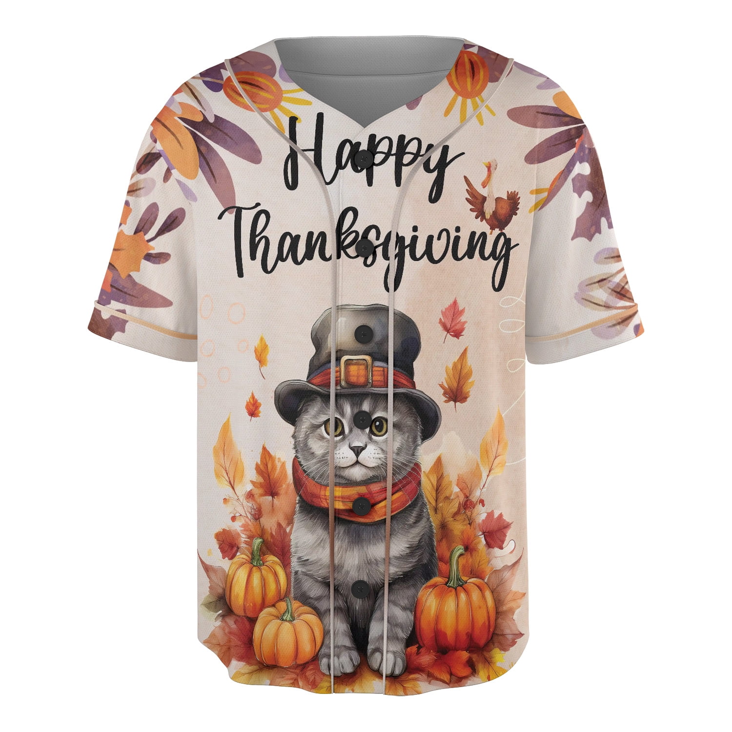 Happy Thanksgiving Scottish Fold Welcome Thankful Fall Autumn Pumpkin ...