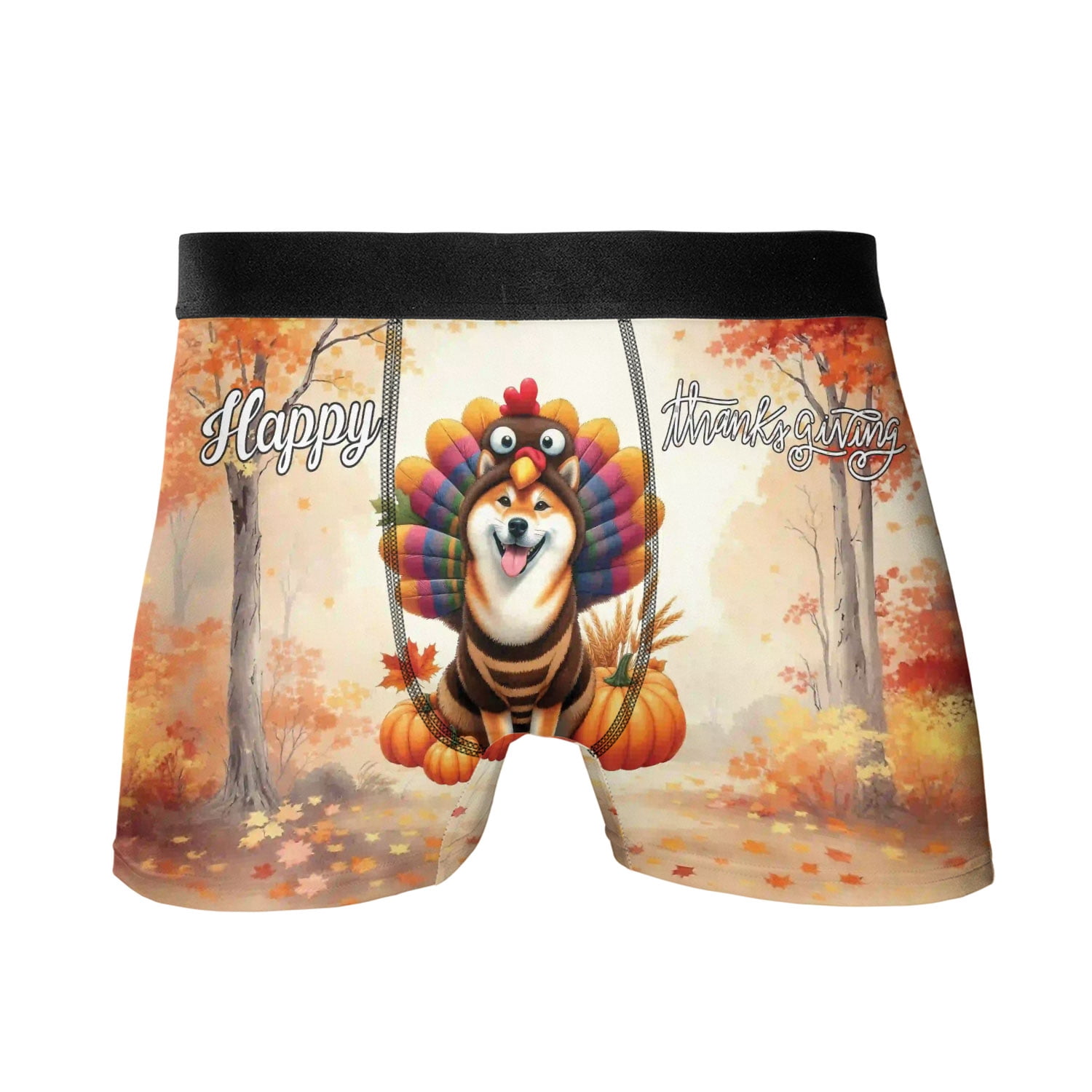 Happy Thanksgiving Shiba Inu Turkey Costume Pumpkins Autumn Leaves All ...