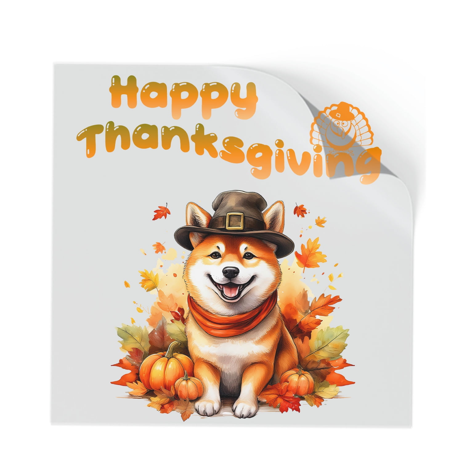 Happy Thanksgiving Shiba Inu Welcome Thankful Fall Autumn Pumpkin ...