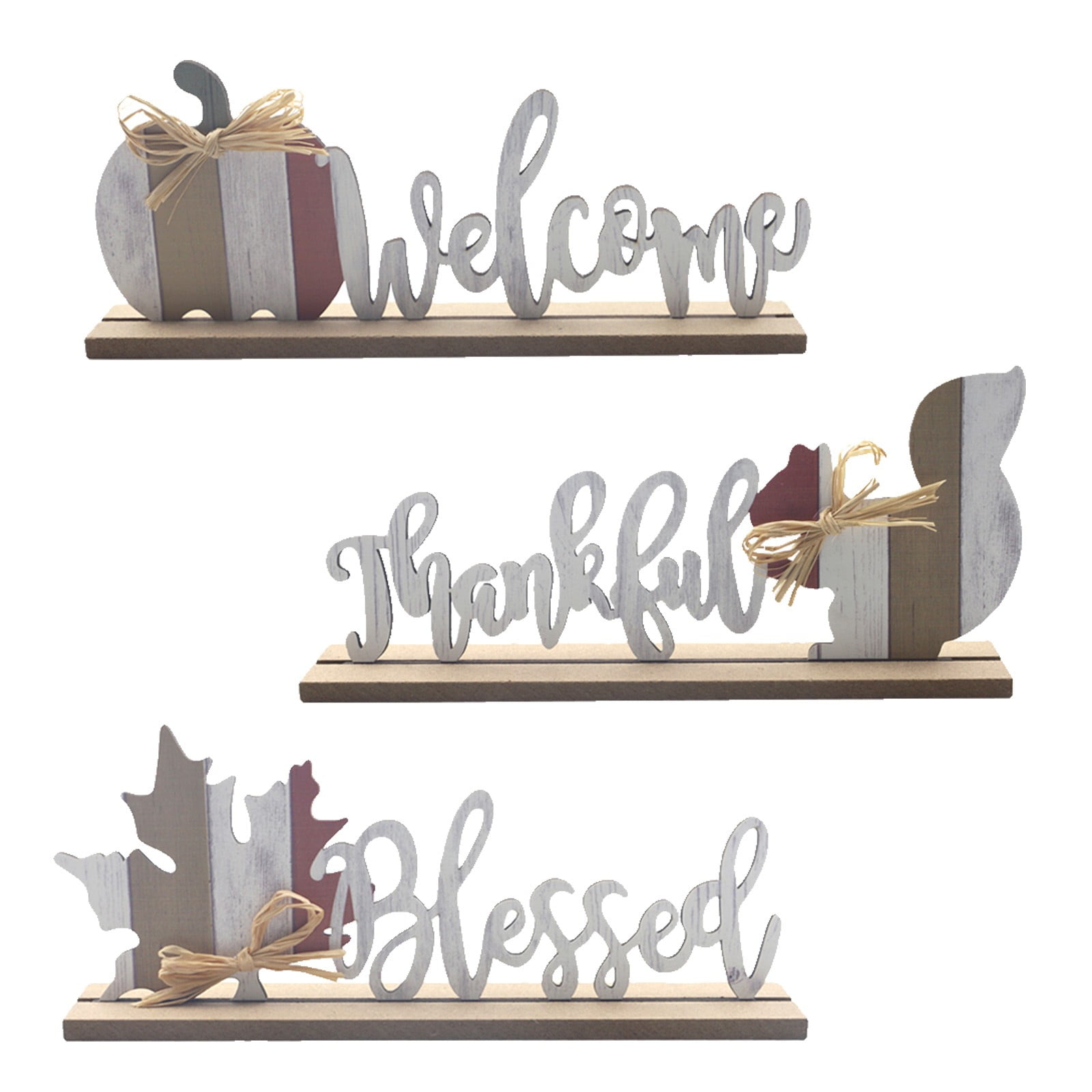 Happy Thanksgiving Table Decorations Wooden Happy Thanksgiving Table ...