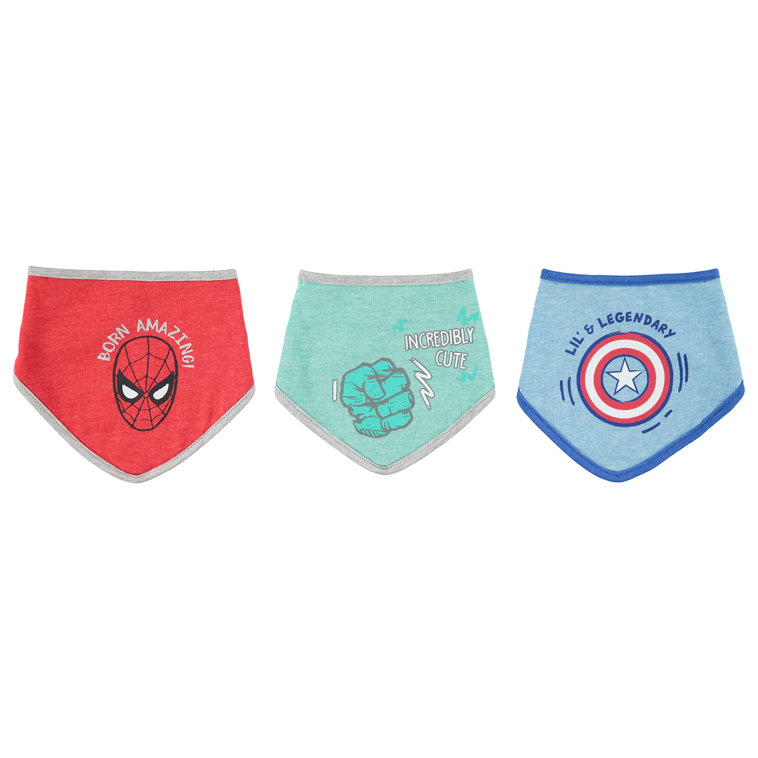 Happy Threads Baby Boys' Bandana Bibs 3 Pack Set for Feeding, Teething ...