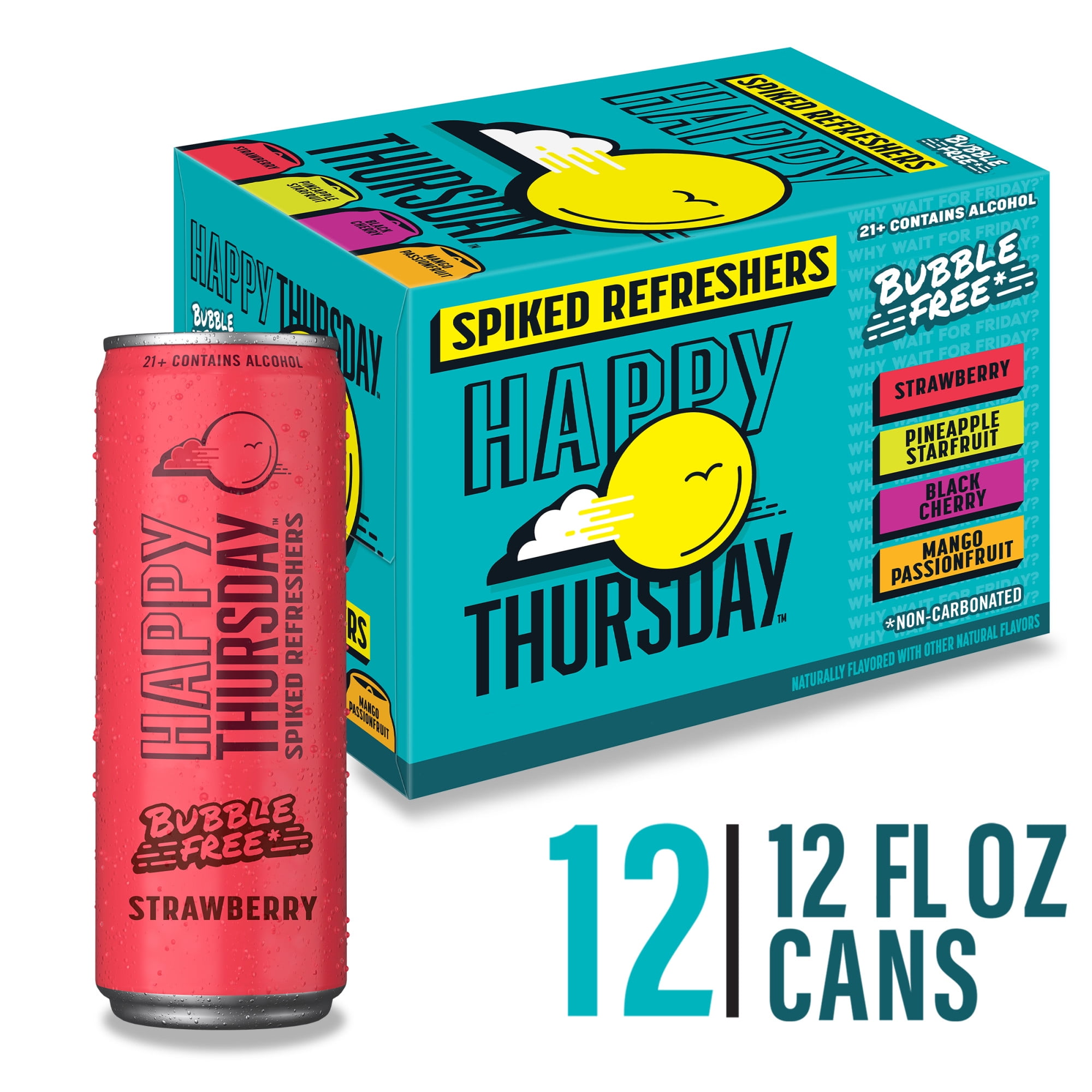 Happy Thursday Variety Pack Spiked Refreshers 12 Pack, 12 fl oz ...
