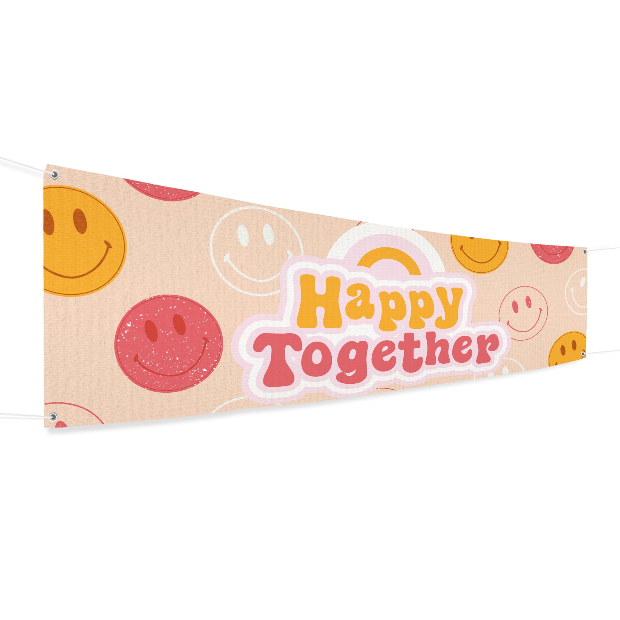 Happy Together Banner Sign For Outdoor-Indoor Use 6x2 Ft Large Custom ...