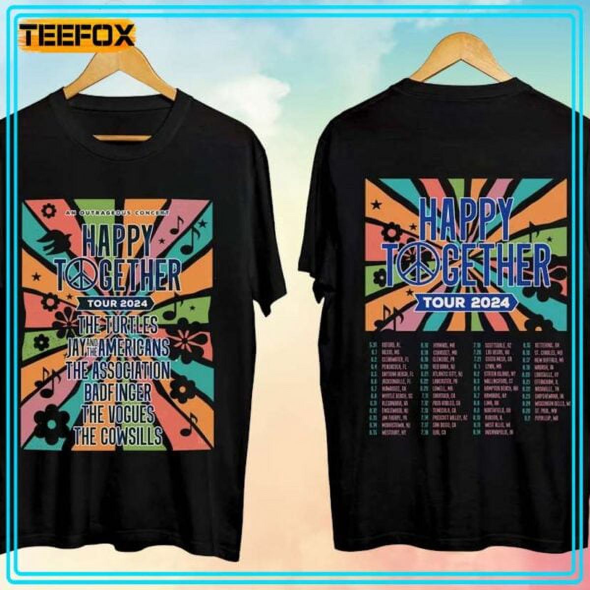 Happy Together Tour 2024 Music Concert T-Shirt - Walmart.com