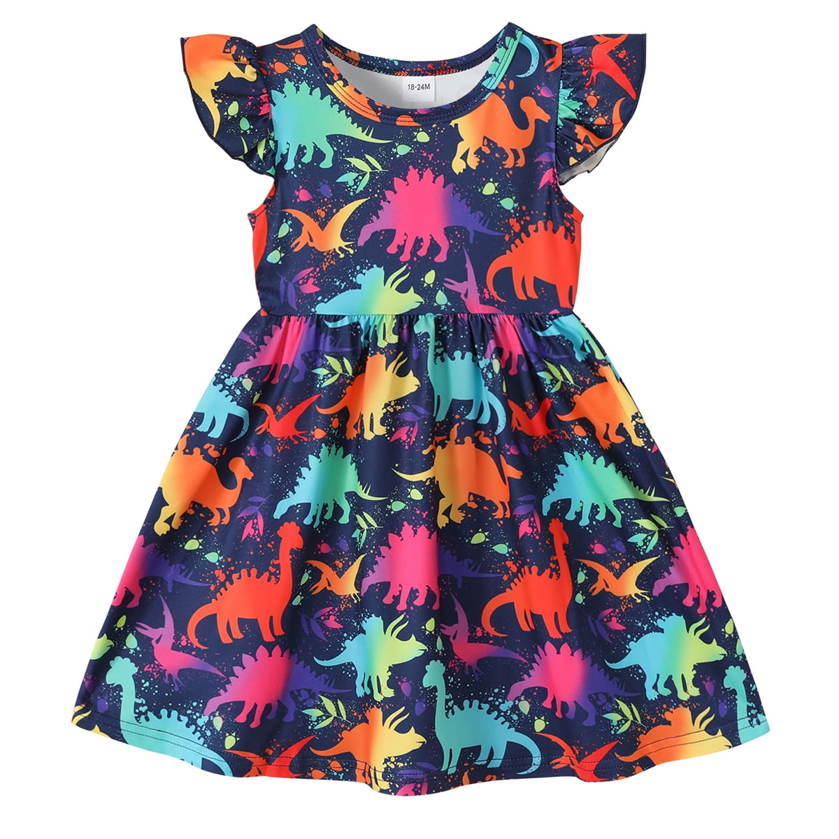 Happy Town Little Girls Summer Dress Girls Sleeveless Casual Dress ...