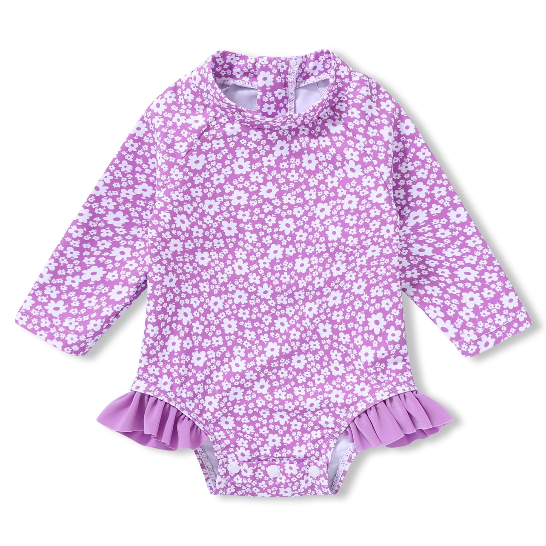 Happy Town Newborn Baby Girls Swimsuit Summer One-Piece Long Sleeve ...