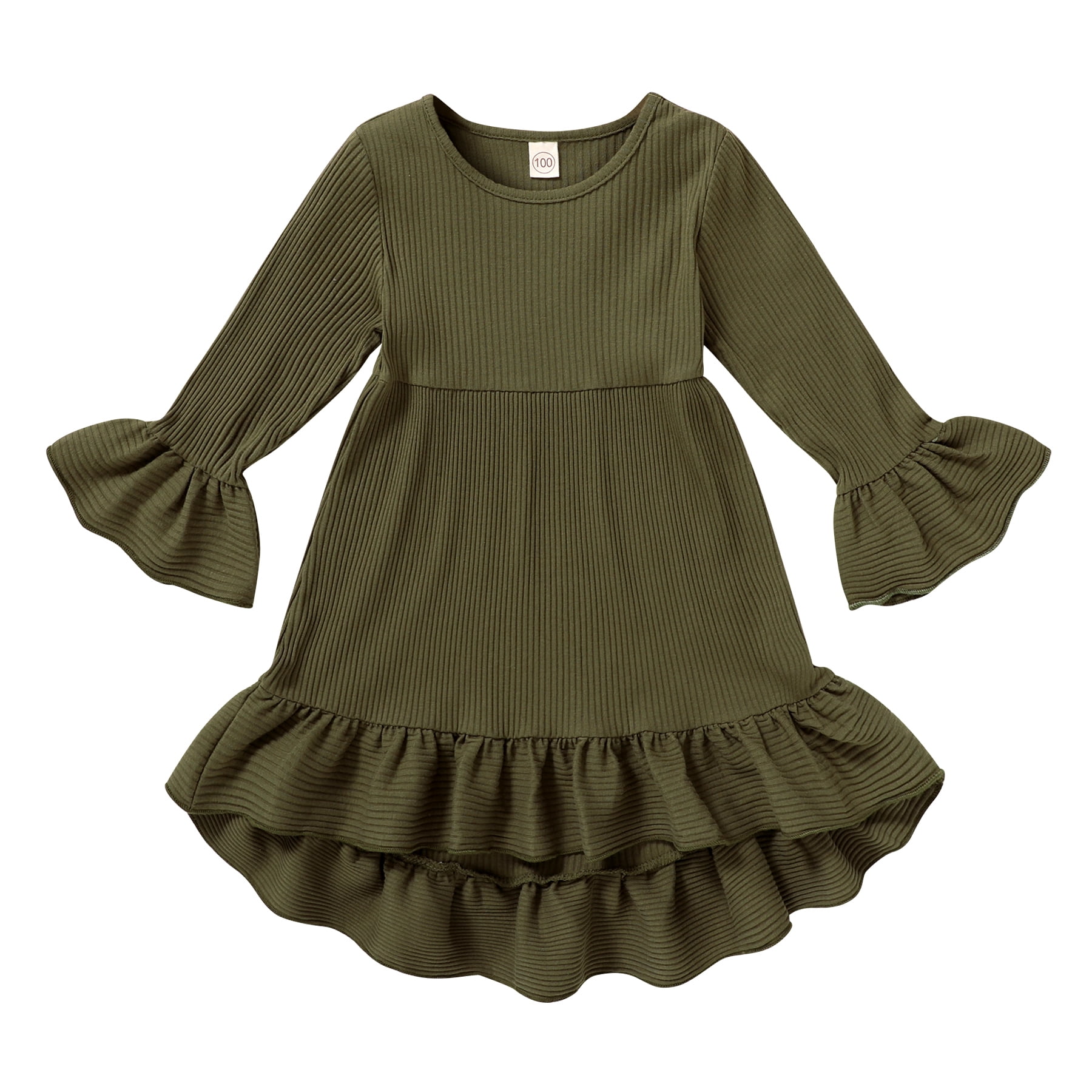 Happy Town Toddler Baby Girls Fall/Winter Clothes Solid Long Sleeve ...