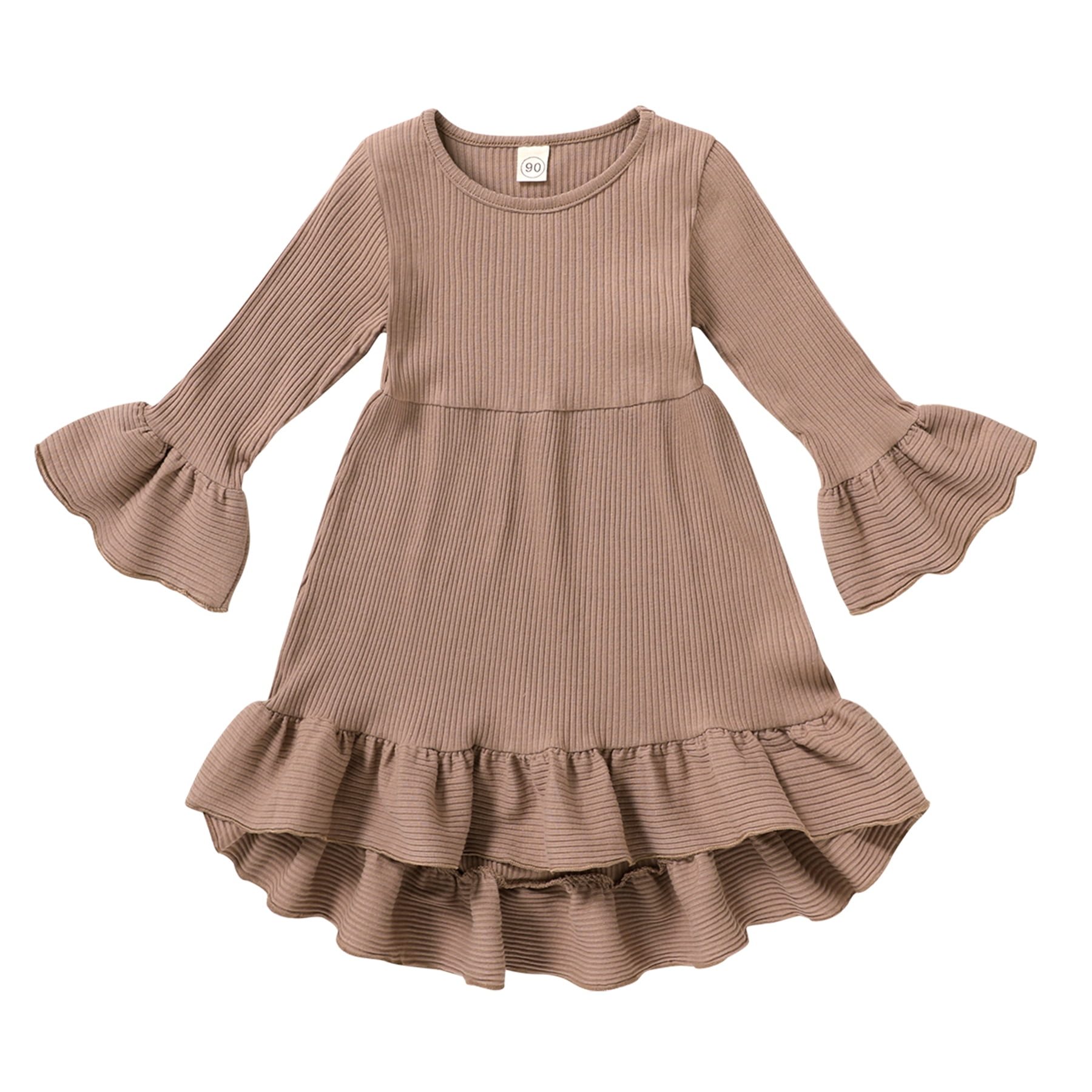 Happy Town Toddler Baby Girls Fall/Winter Clothes Solid Long Sleeve ...