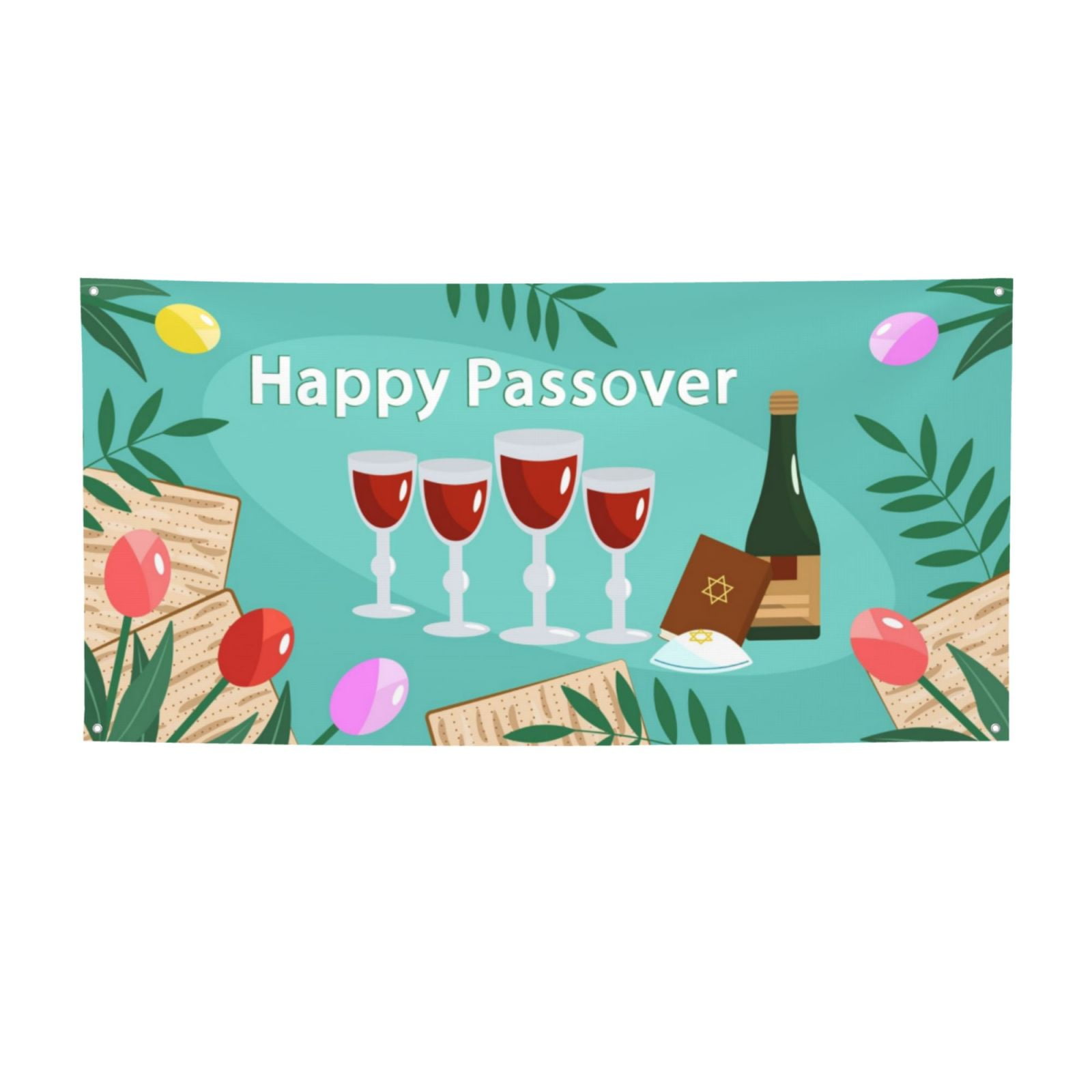 Happy Traditional Jewish Passover Banner Backdrop Porch Sign Small ...