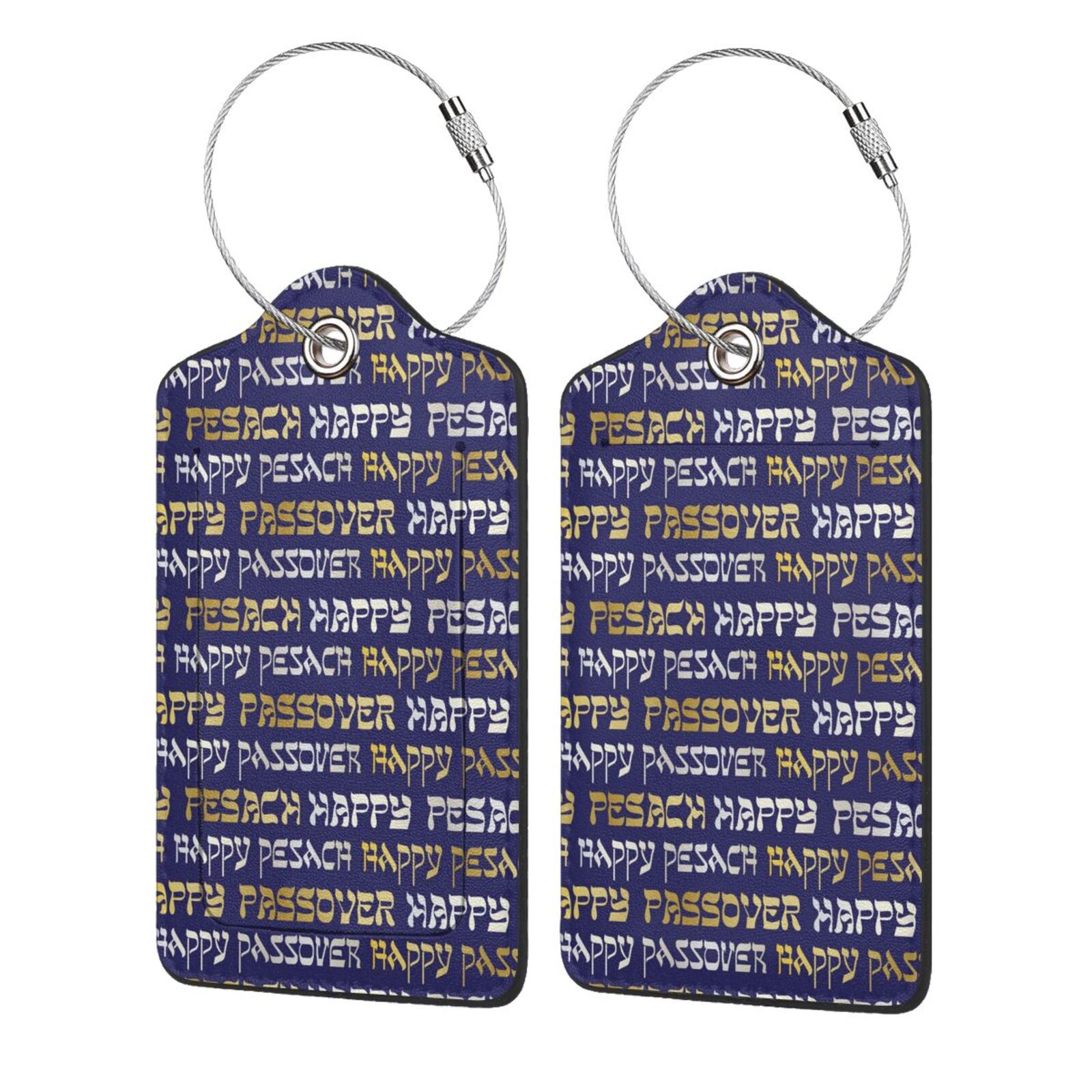 Happy Traditional Jewish Passover Luggage Tags for Suitcase Tags ...