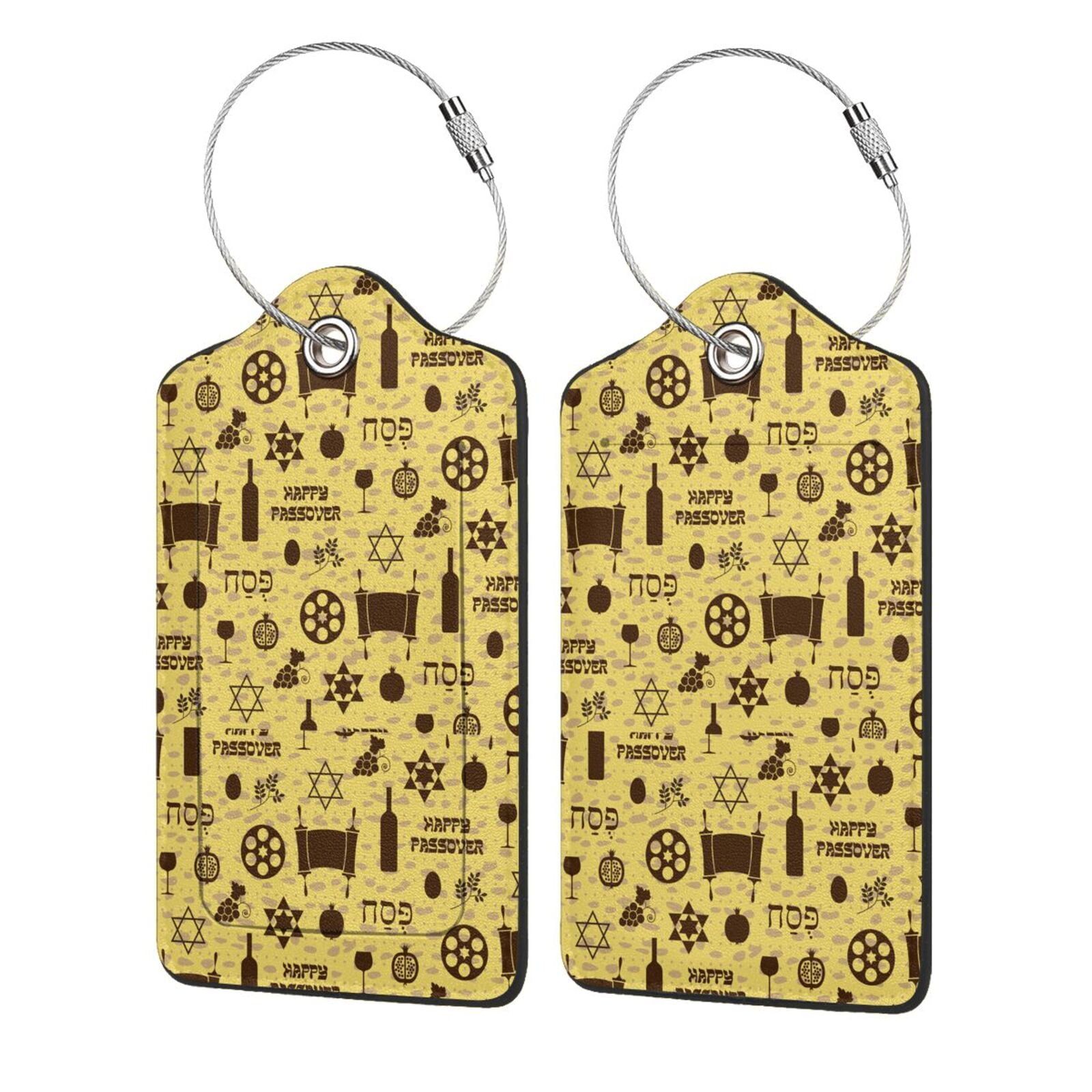 Happy Traditional Jewish Passover Luggage Tags for Suitcase Tags ...