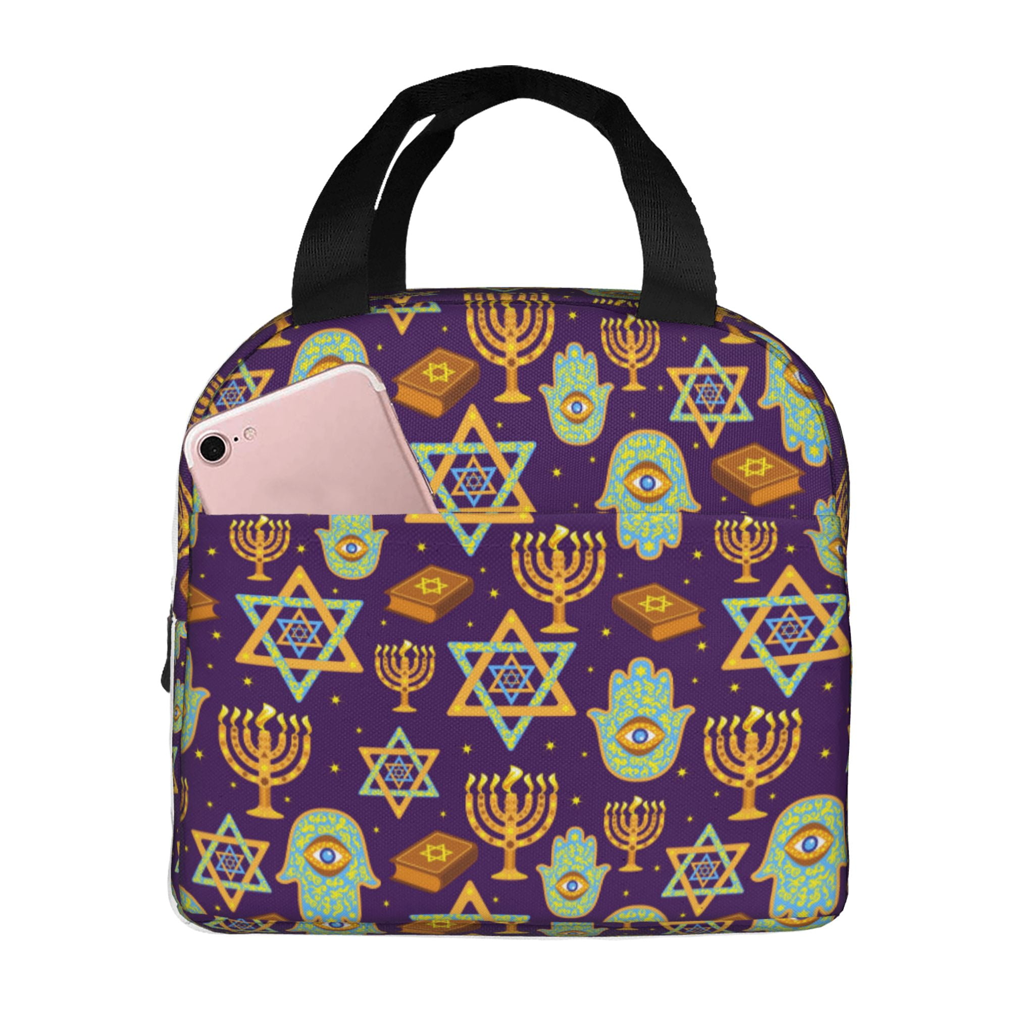 Happy Traditional Jewish Passover Lunch Bag Reusable Insulated Tote Box ...